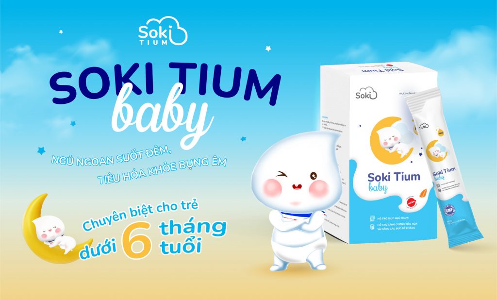 Soki Tium Baby - Bé Ngủ Ngon, Tiêu Hóa Khỏe, Mẹ Yên Tâm