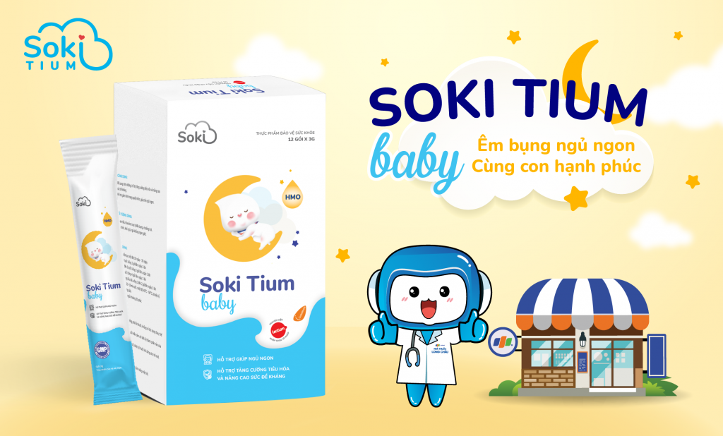 Soki Tium Baby có mặt tại các nhà thuốc Long Châu - Soki Tium